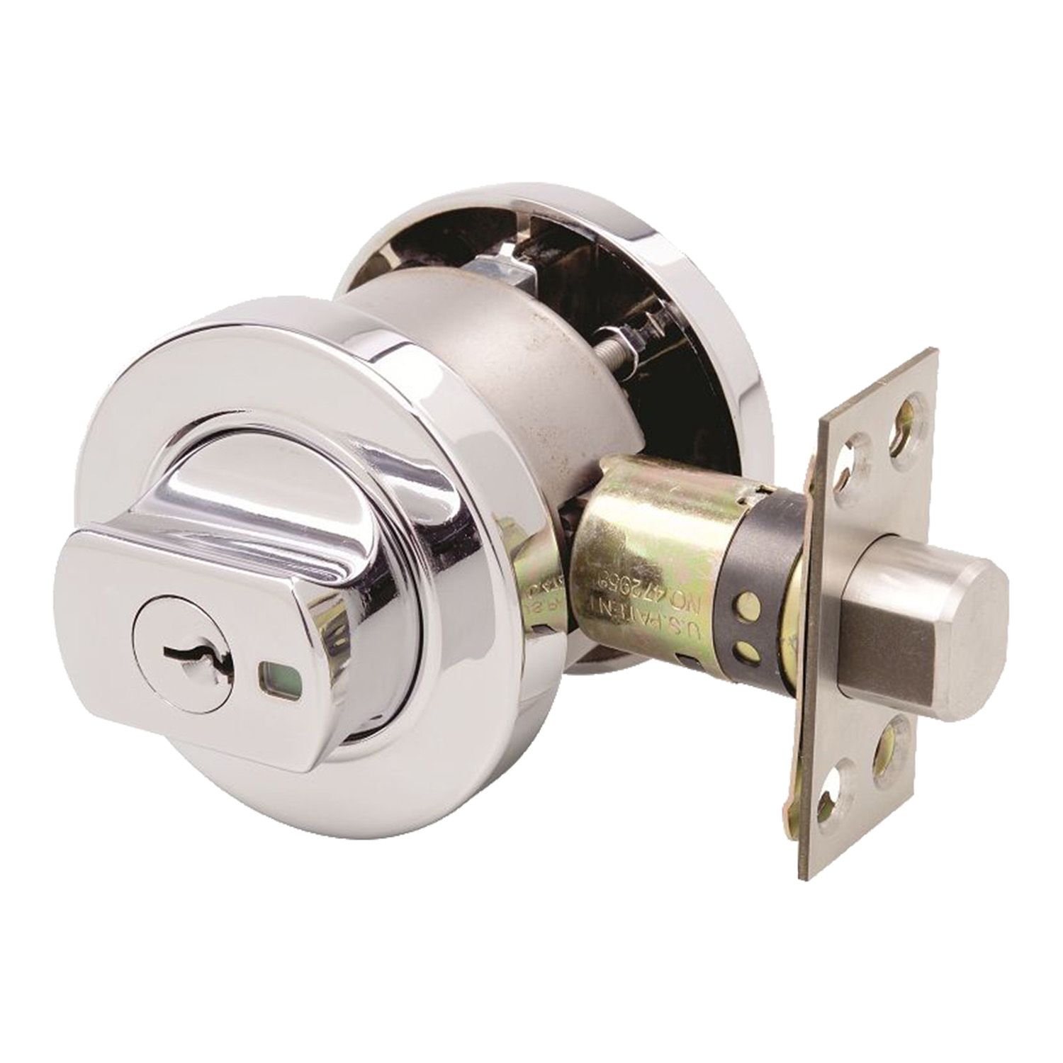 Chrome Plated Paradigm® 005 Deadbolt Round Lockwood | Bowens