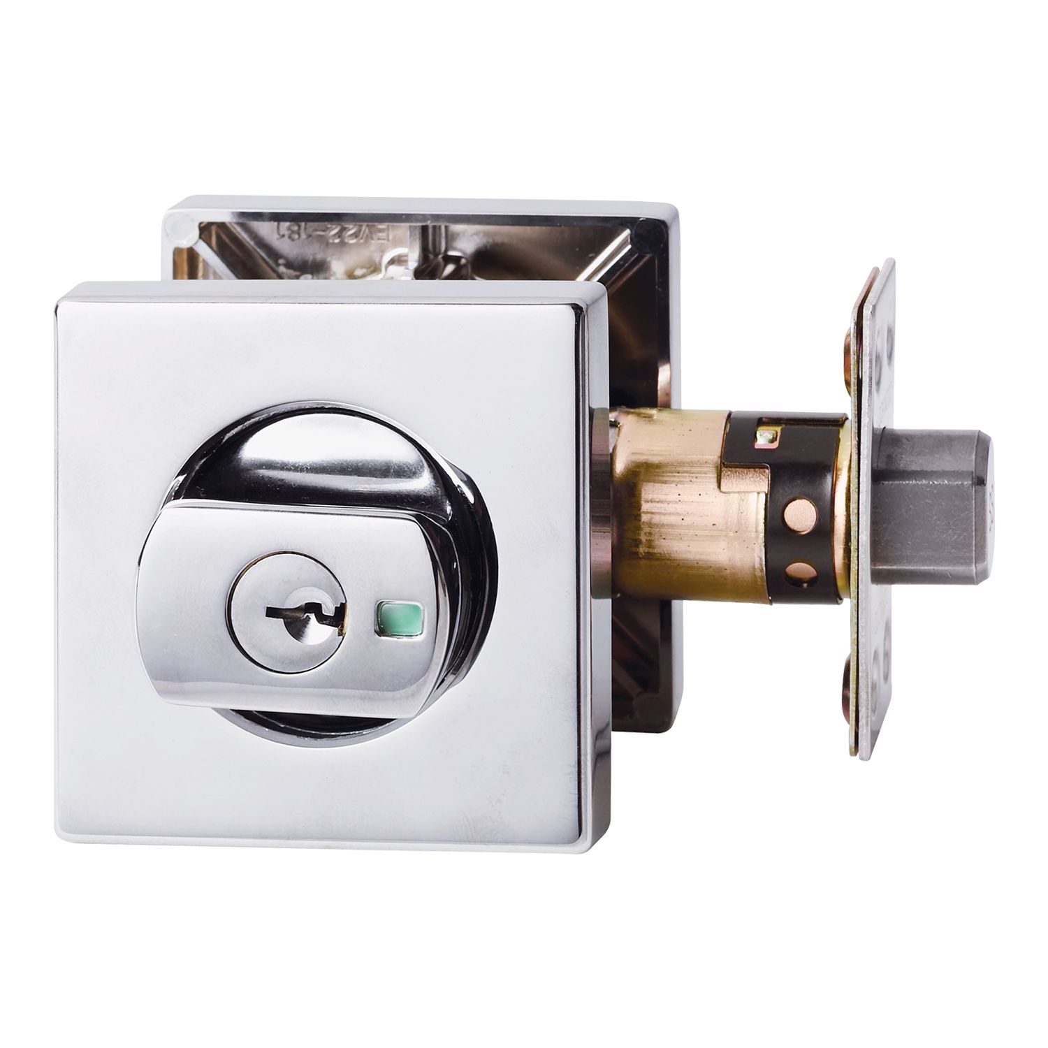 Chrome Plated Lockwood Paradigm 005 Deadbolt Square | Bowens
