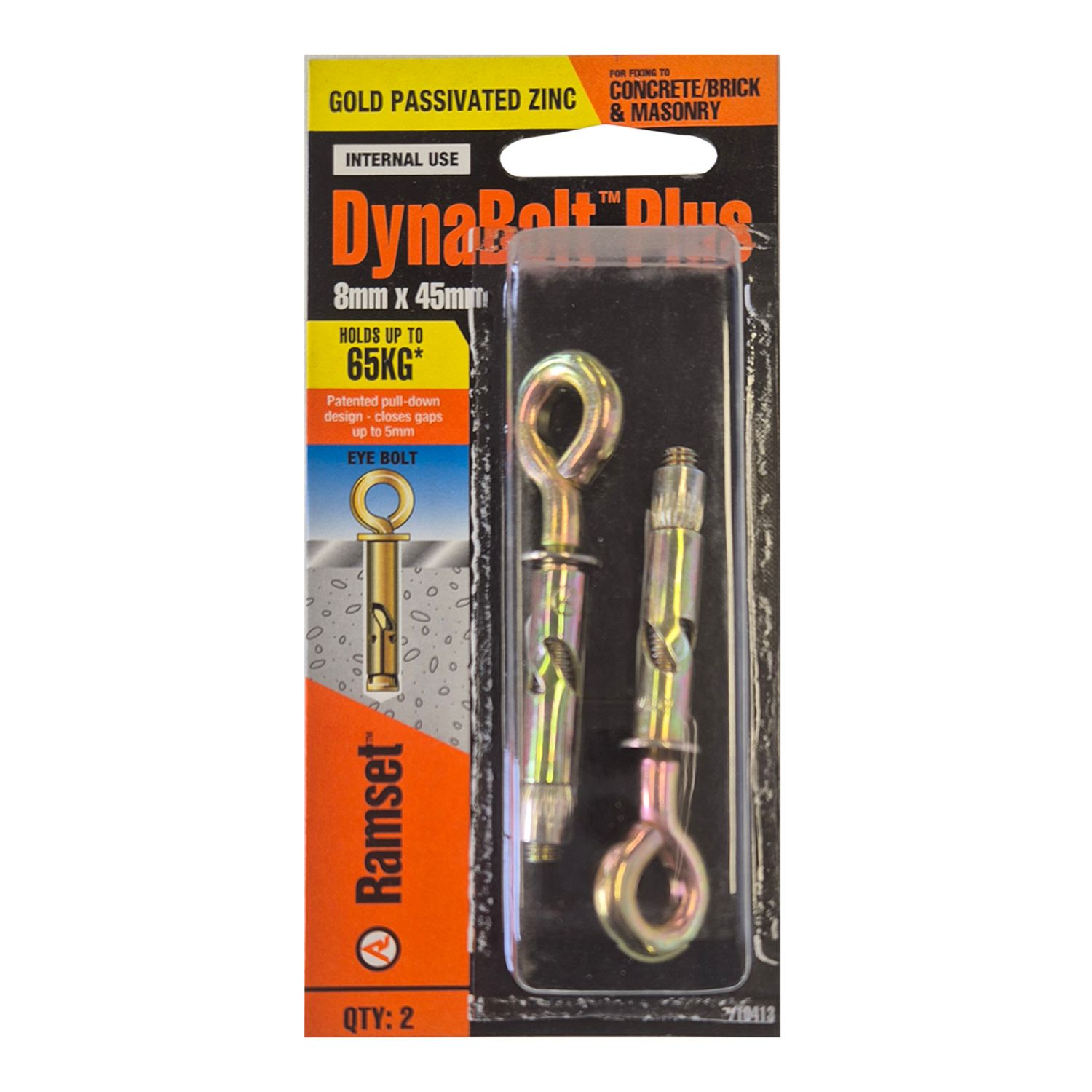 Ramset™ DynaBolt™ Plus Eye Bolt Anchor Zinc Plated | Bowens
