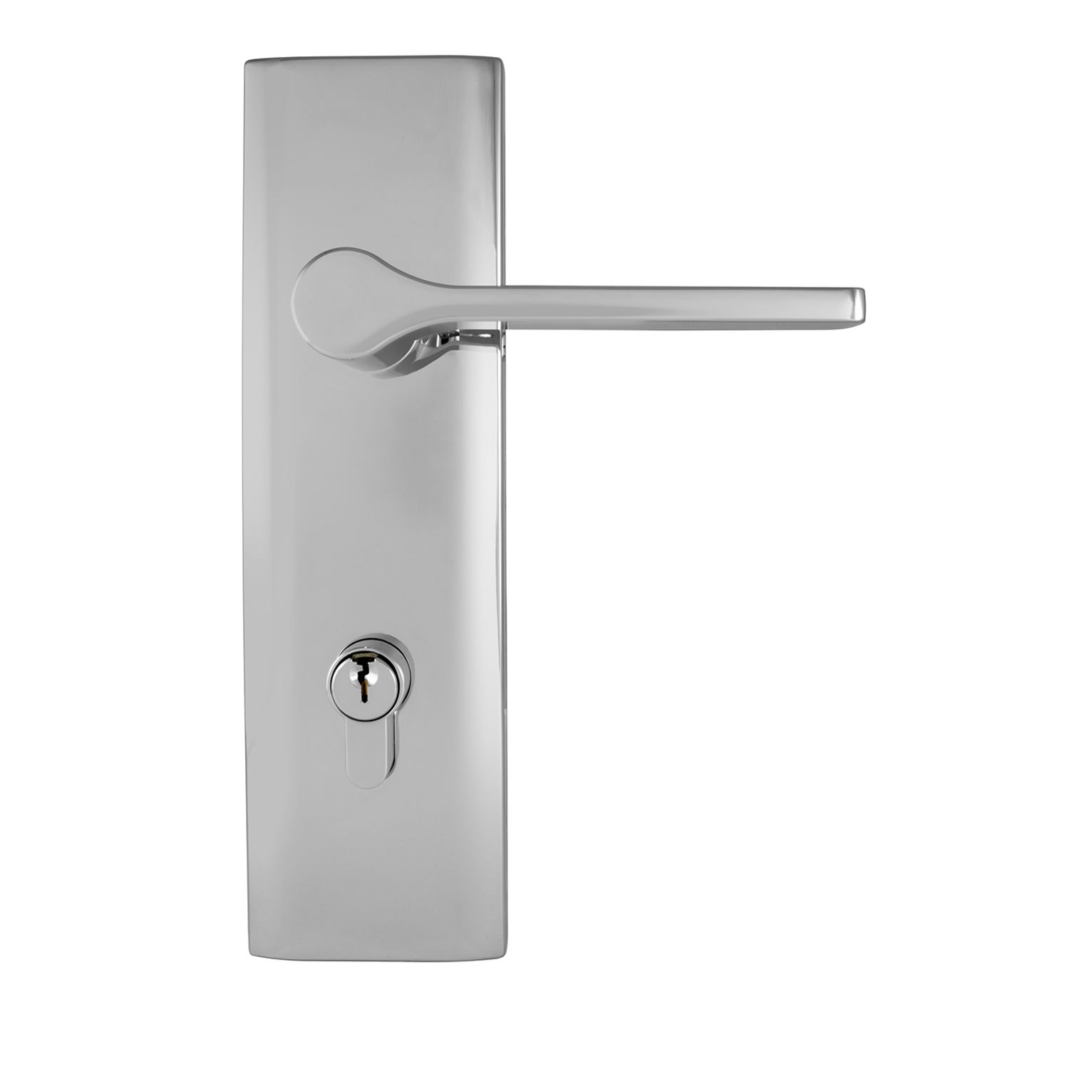 Bright Chrome TradePro™ Entry Lockset Adel Lever | Bowens