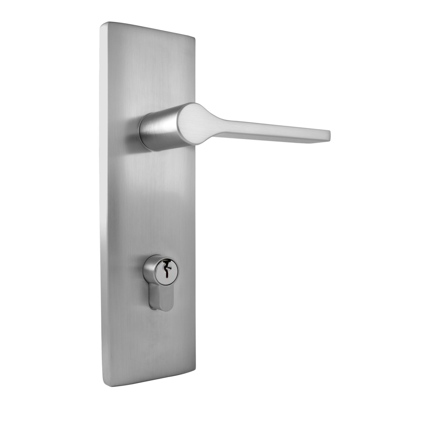 Satin Chrome TradePro™ Entry Lockset Adel Lever | Bowens