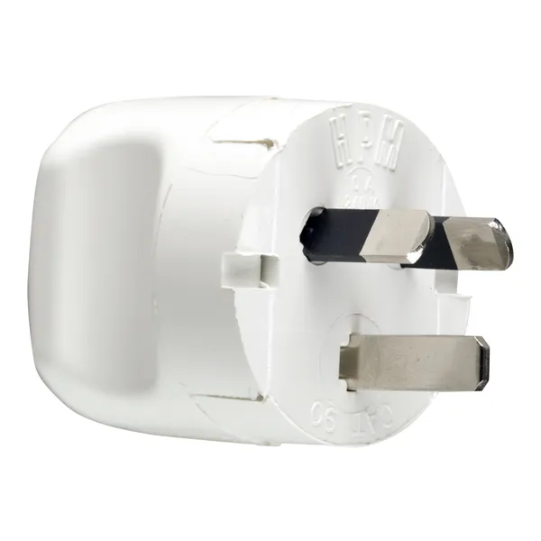 HPM 10A Plug Tops with Finger Grips White | Bowens