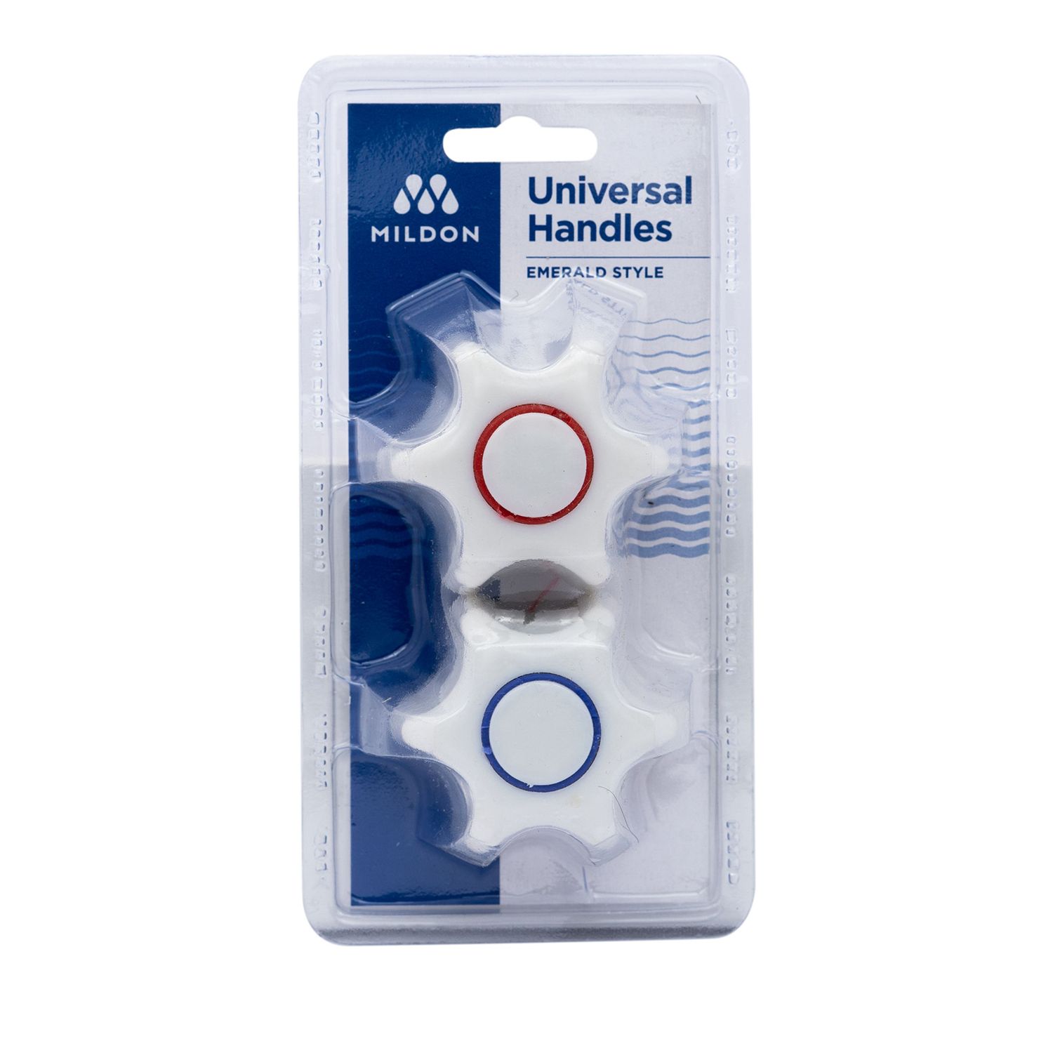 Mildon Emerald Style Universal Replacement Tap Handles White | Bowens