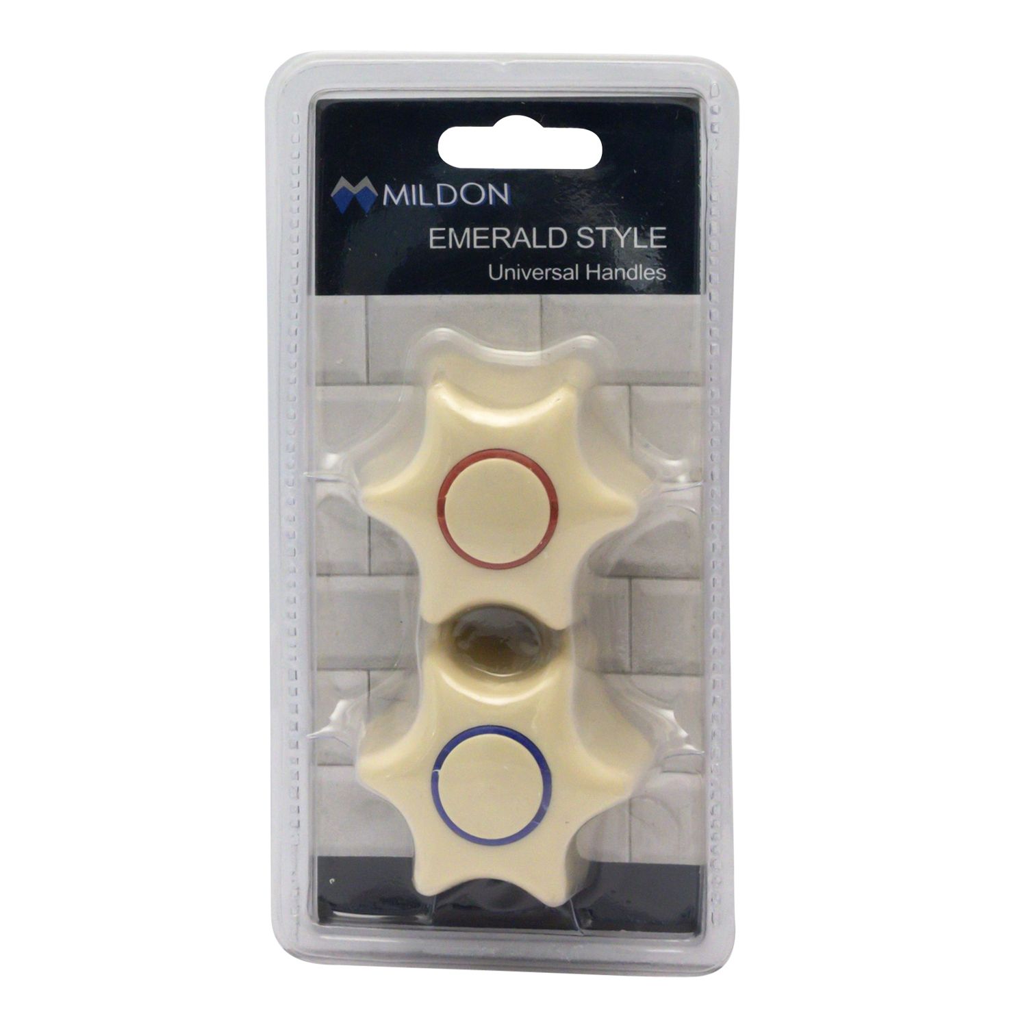 Mildon Emerald Style Universal Replacement Tap Handles Ivory | Bowens