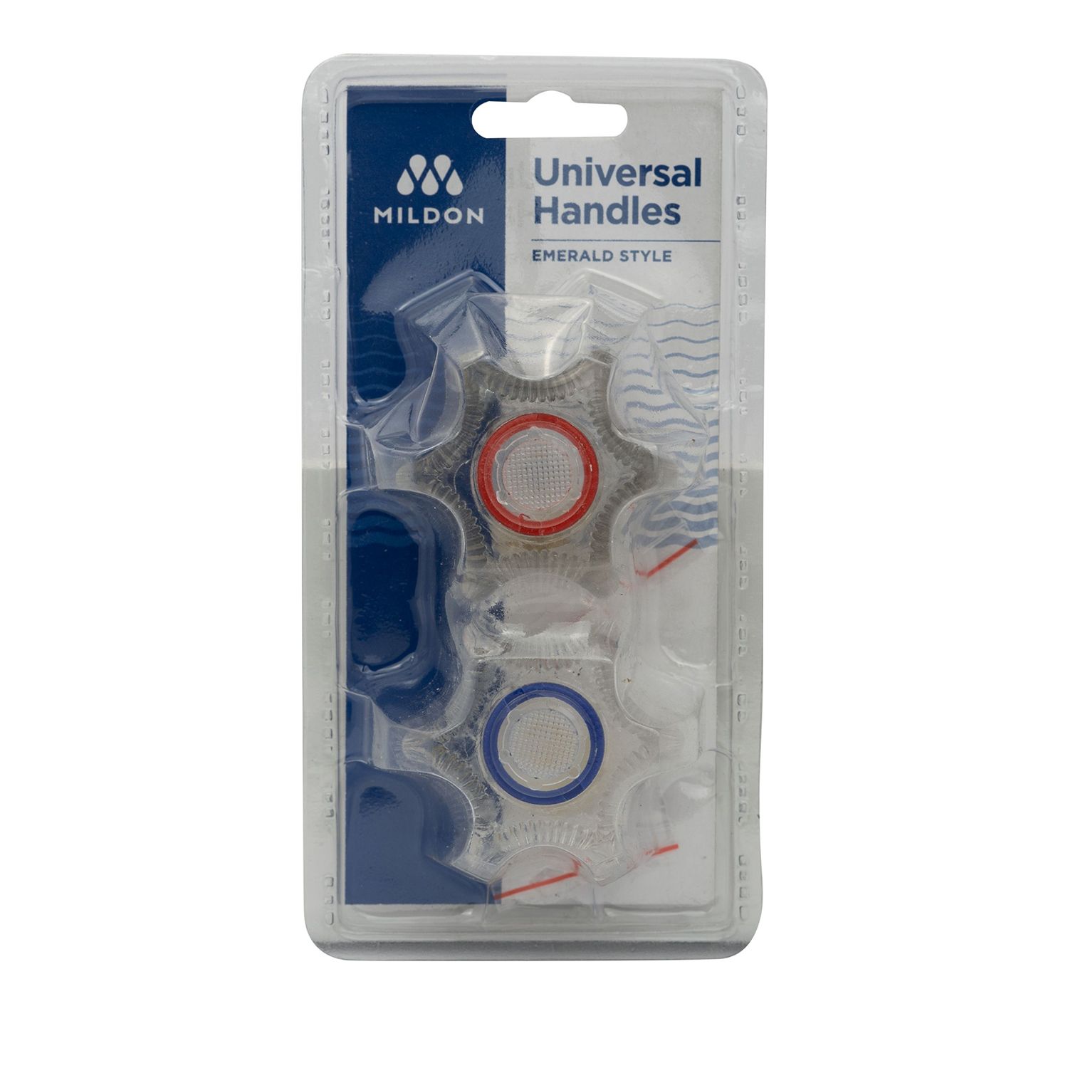 Mildon Emerald Style Universal Replacement Tap Handles Clear | Bowens