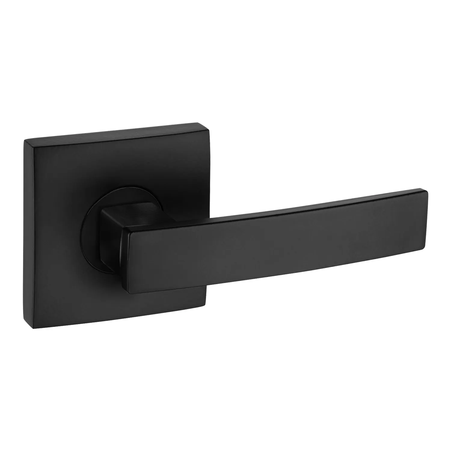 Matt Black Gainsborough Neue Angular Lever Square | Bowens
