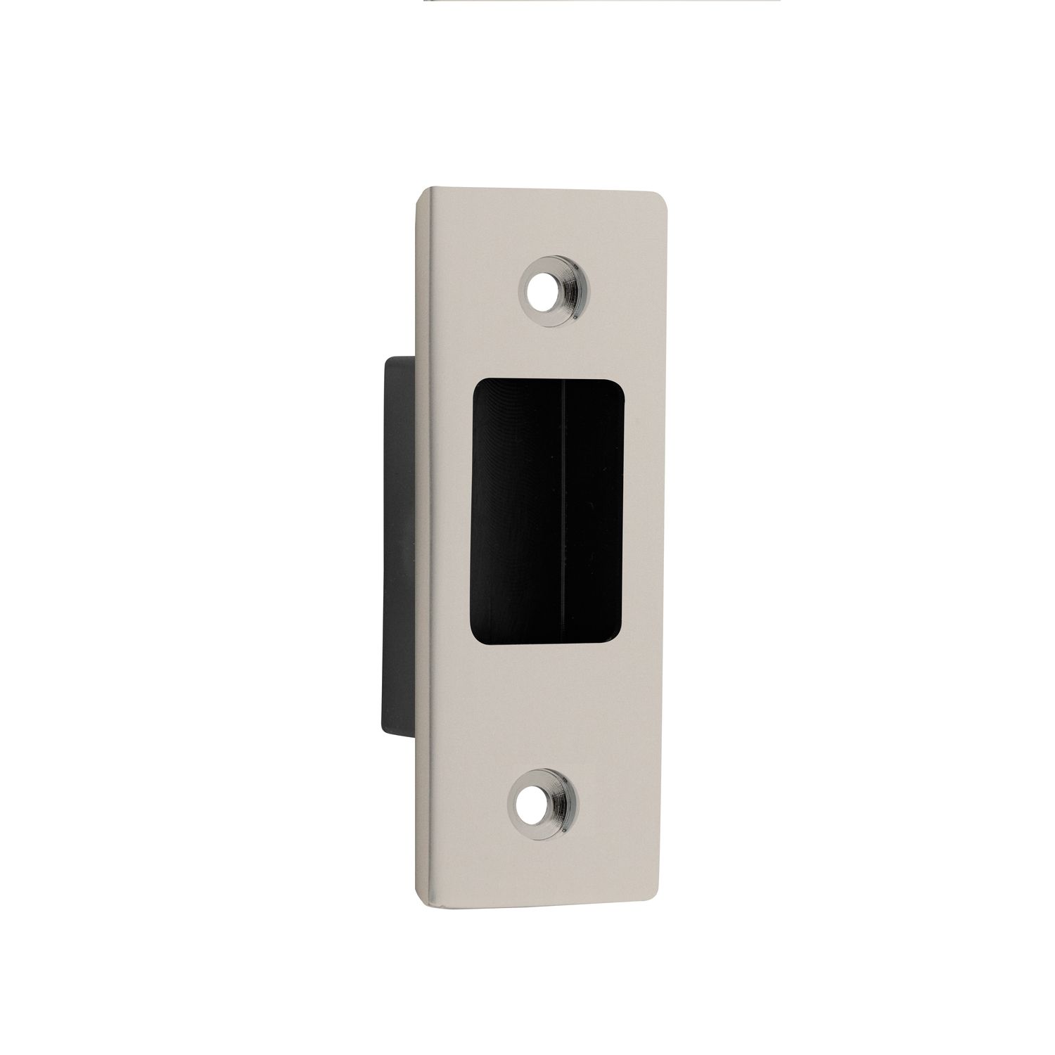 Iver Rectangular Cavity Sliding Door Edge Pull Satin Nickel | Bowens