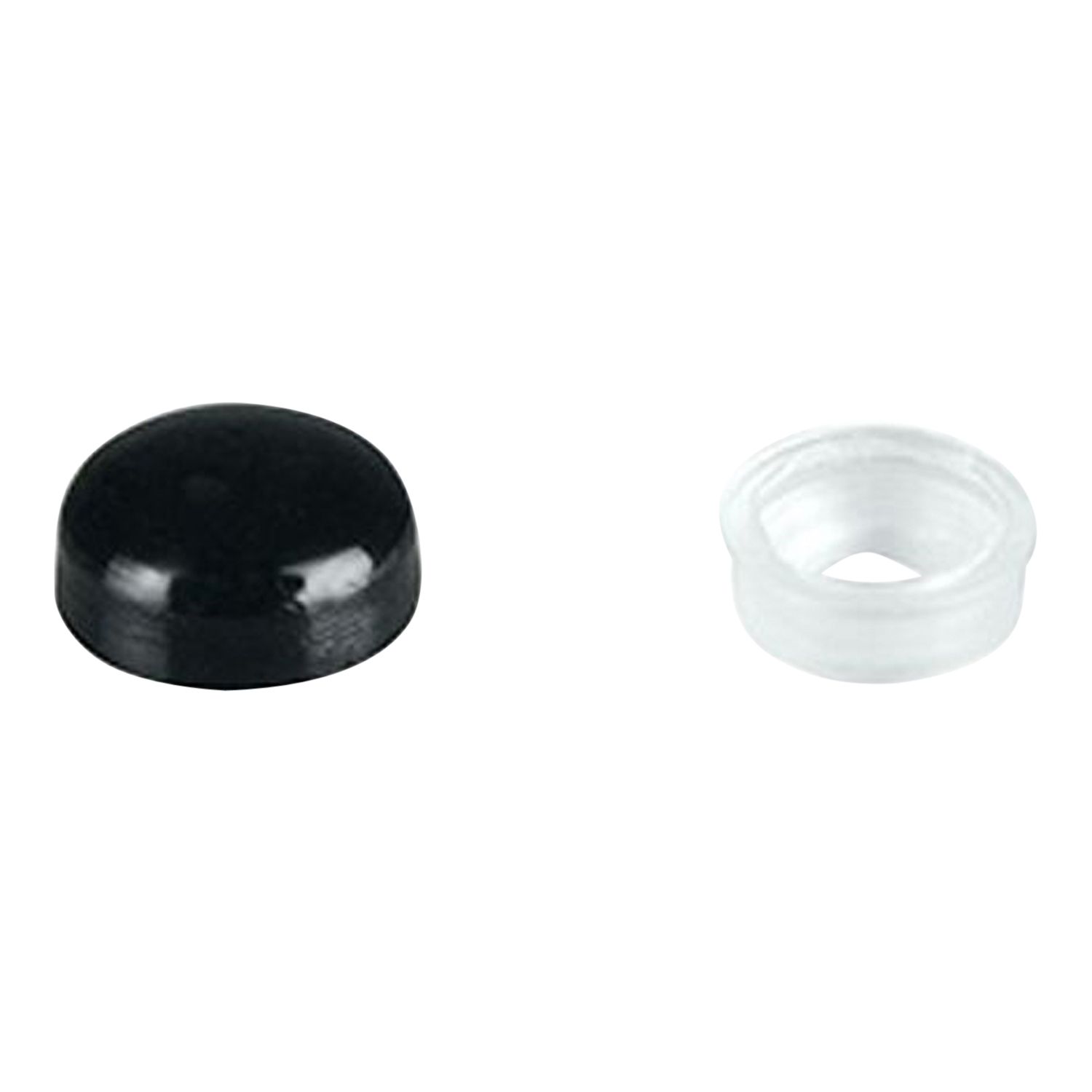 Romak Plastic Dome Screw Cap with Washers Black | Bowens