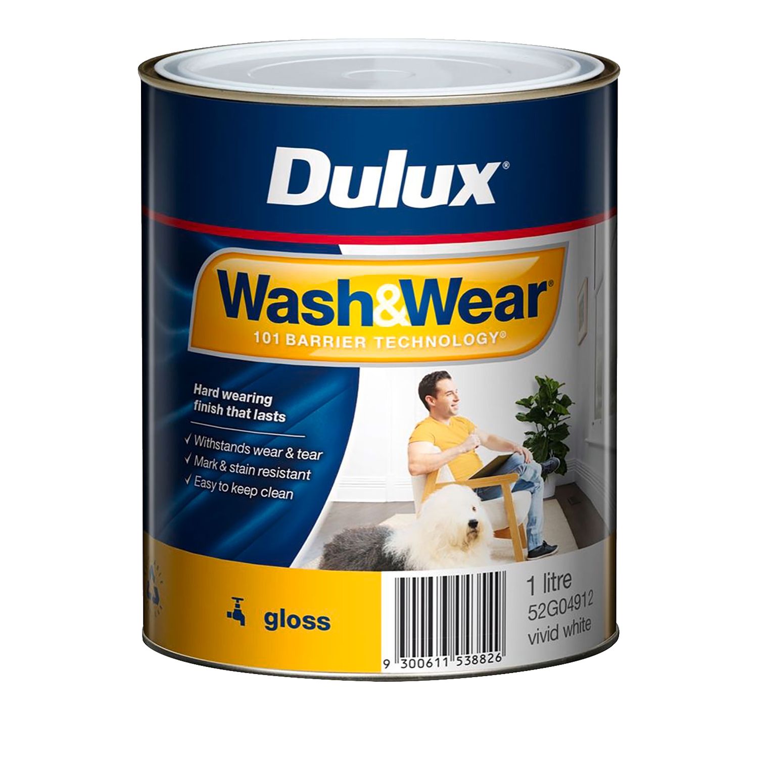 Dulux Washable Interior Paint Gloss White Tint Base | Bowens