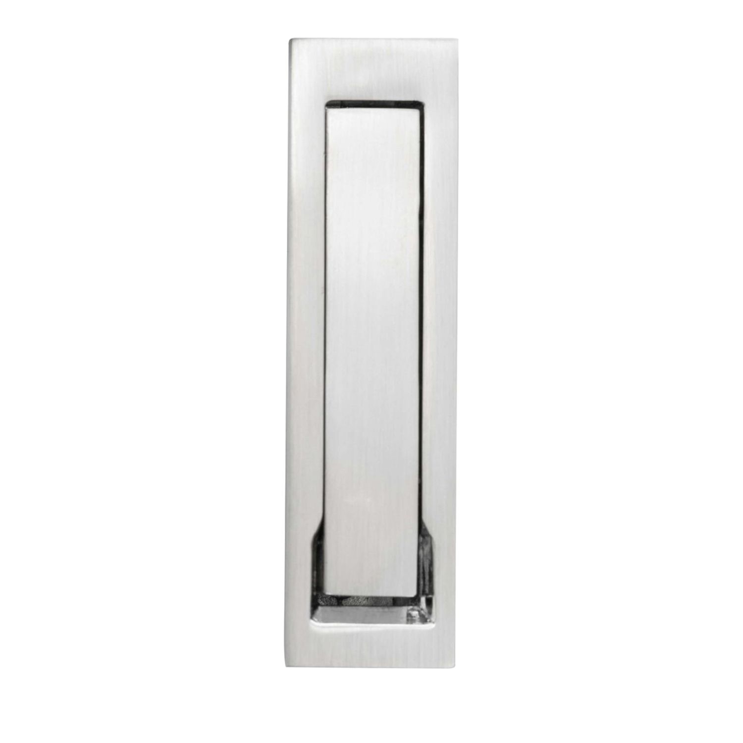 Lemaar Square Flush Pull Satin Chrome | Bowens