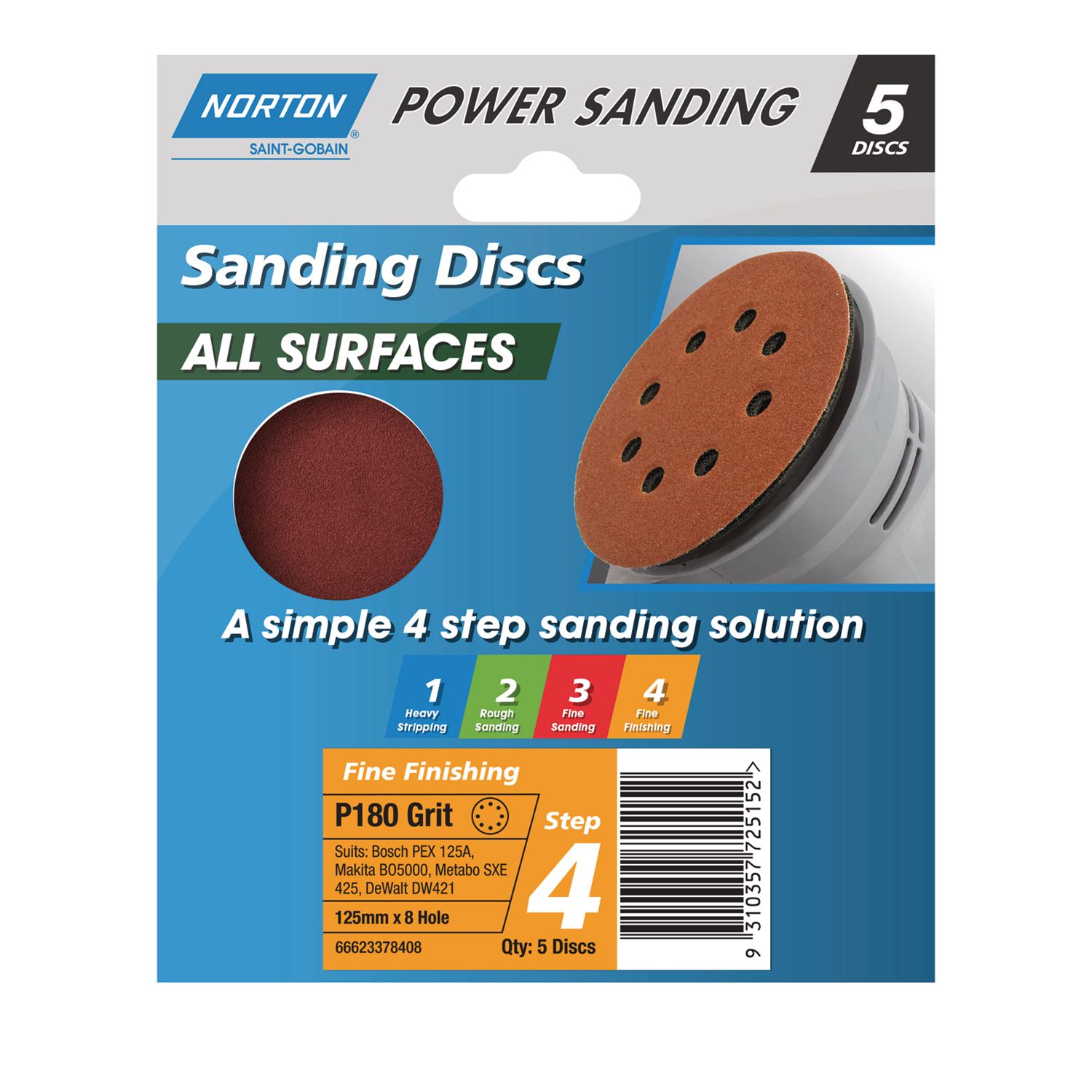 Norton sandpaper disc store