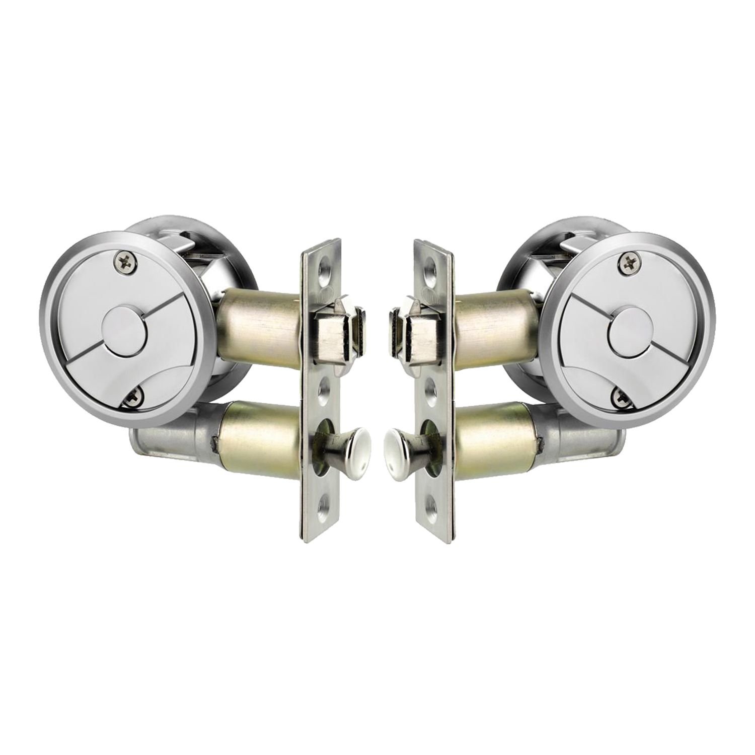 Lockwood Symmetry® Cavity Sliding Door Latch Set Bright Chrome | Bowens