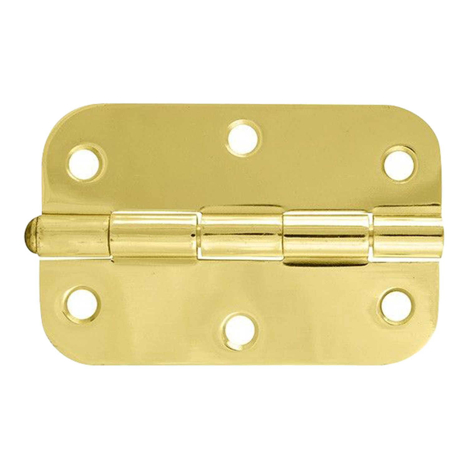 Romak Radius Butt Hinge Brass Plated | Bowens