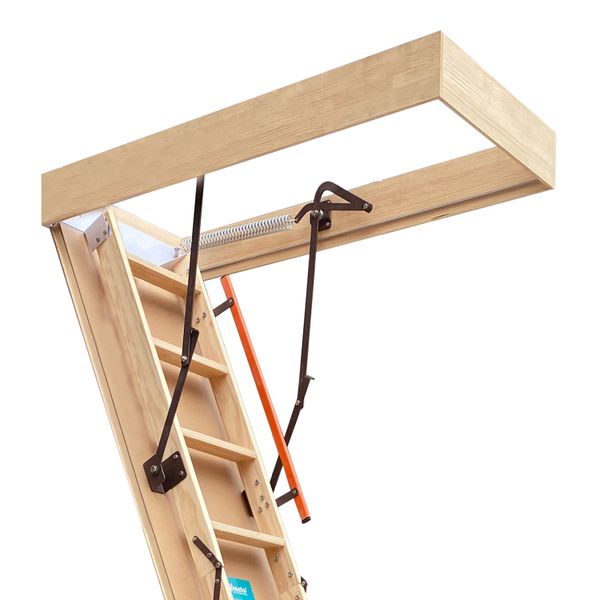 Collapsible attic ladder store