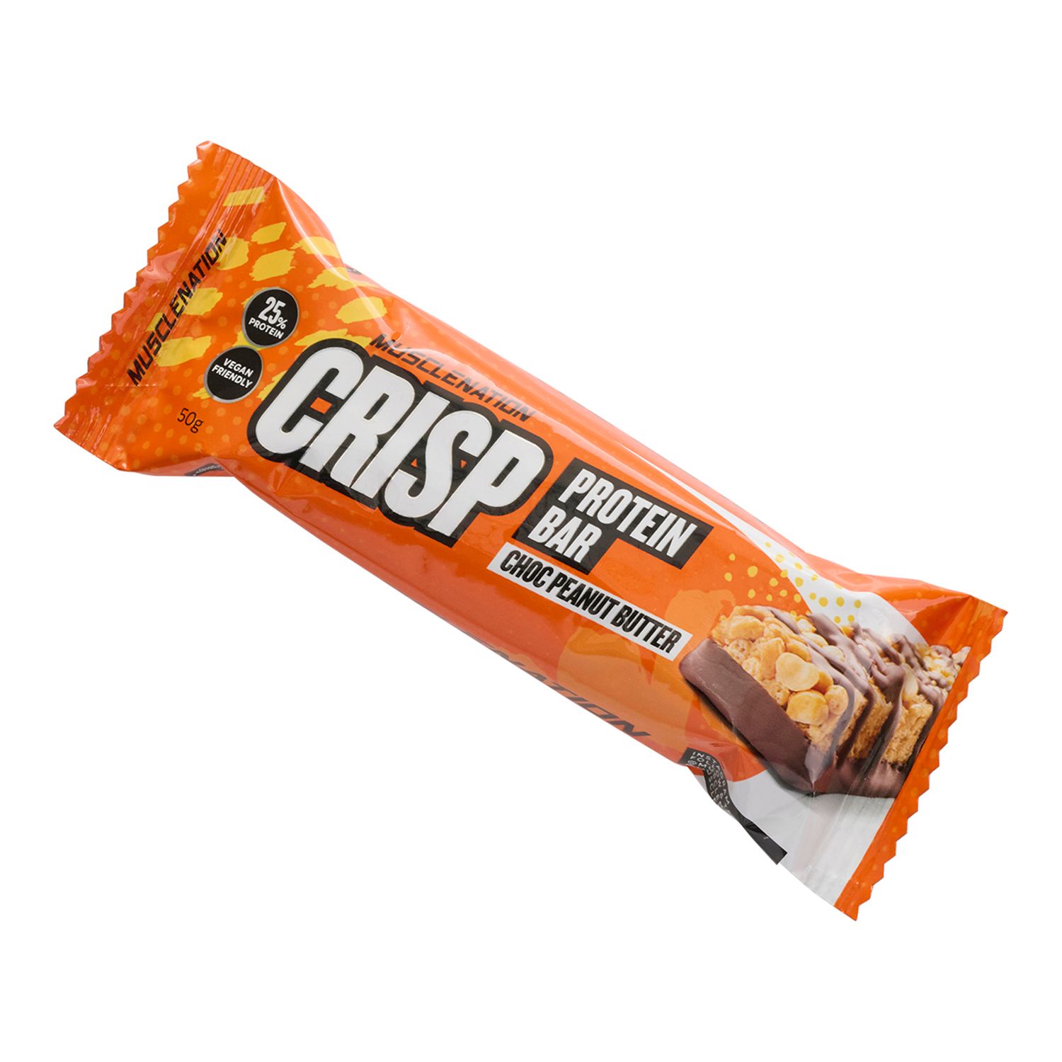 Muscle Nation Crisp Protein Bar Choc Peanut Butter | Bowens