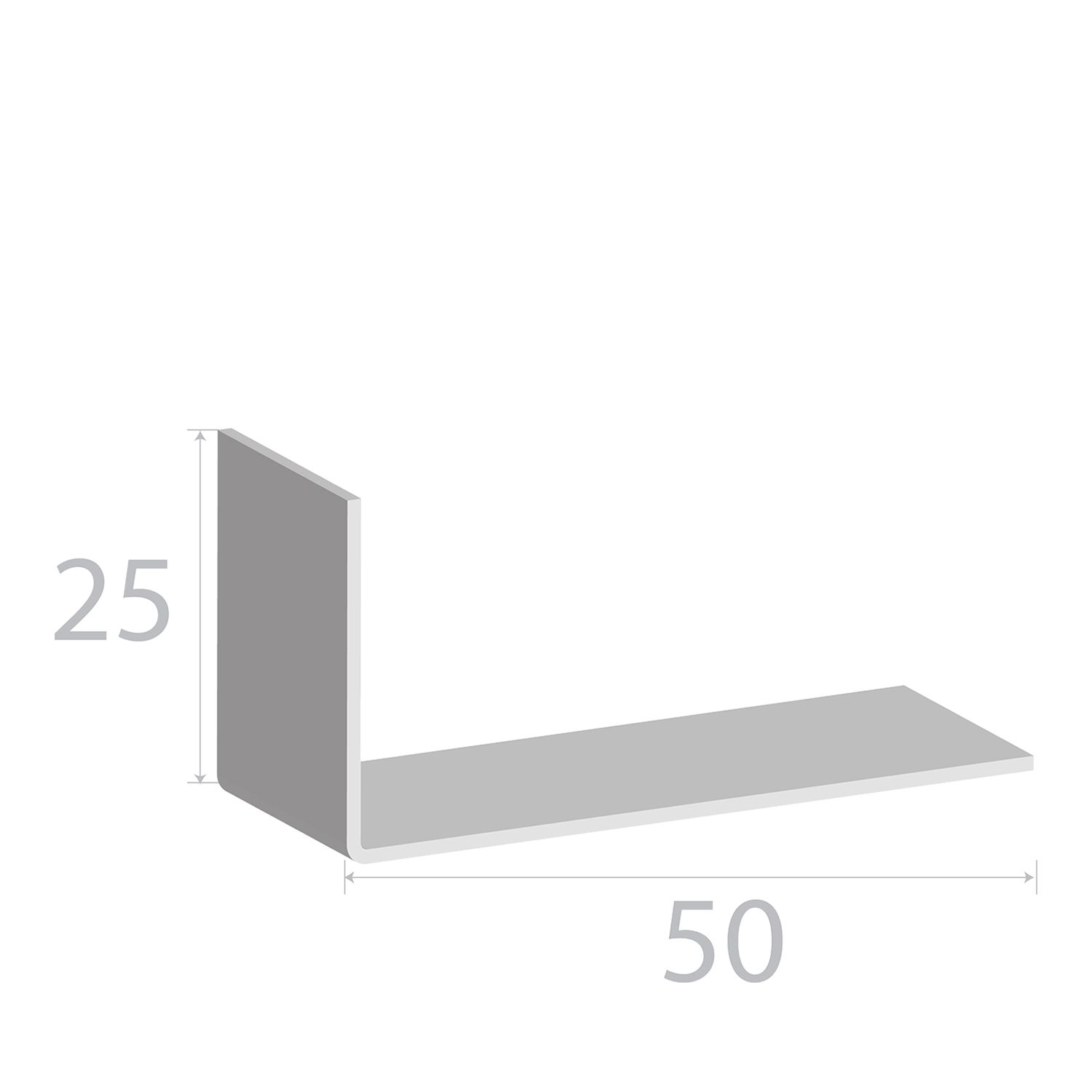 PVC Angle Moulding AM27 White | Bowens