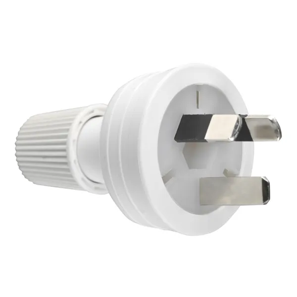 HPM 10A Flexible Plug Top with Cord Locking Nut White | Bowens