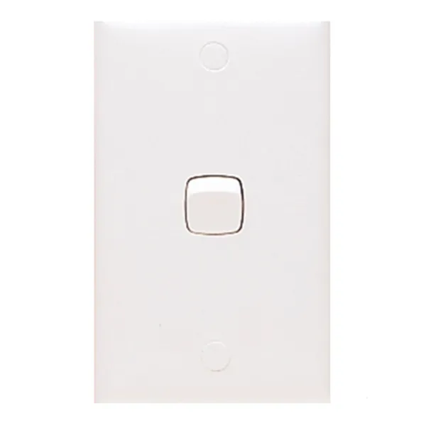 HPM 10A 1 Gang Switch White | Bowens