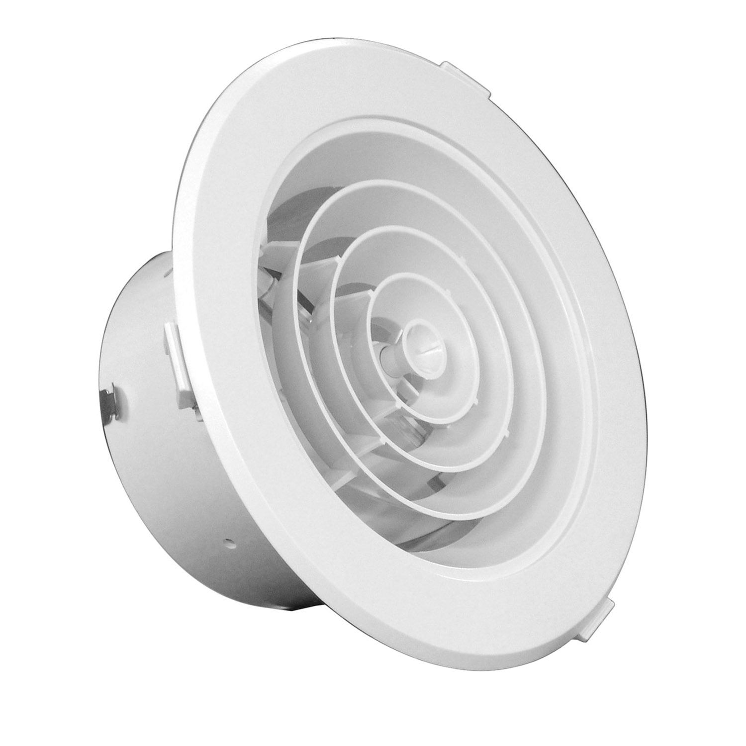 Alpine Down Jet Ceiling Diffuser White | Bowens