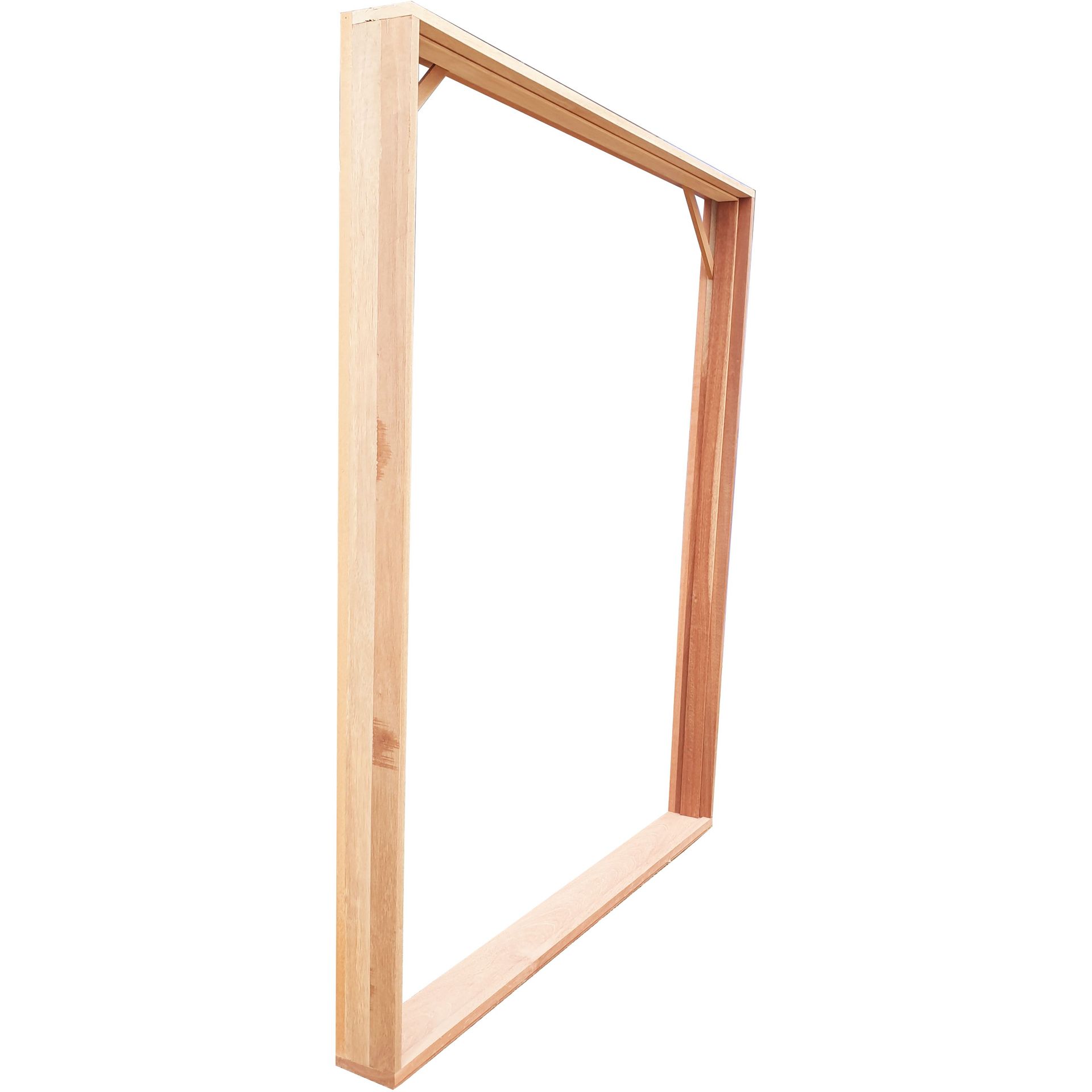 Meranti Entry Frame Assembled with Sill Opens In | Bowens