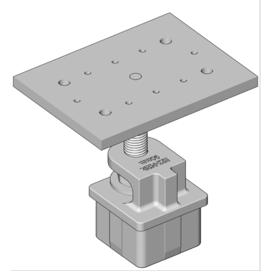 Ezipier™ Flat Top Pier Head Galvanised | Bowens