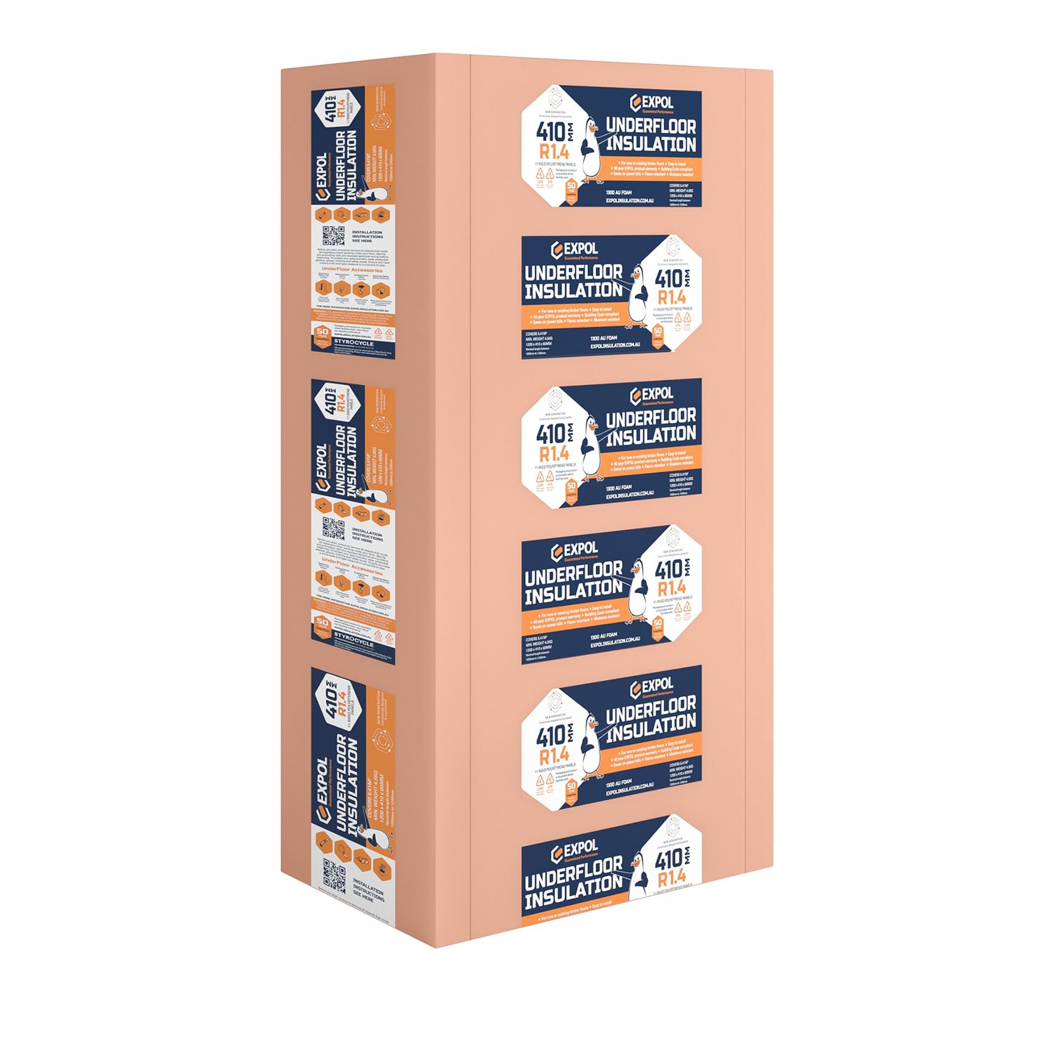 Expol R1.4 Underfloor Insulation White | Bowens
