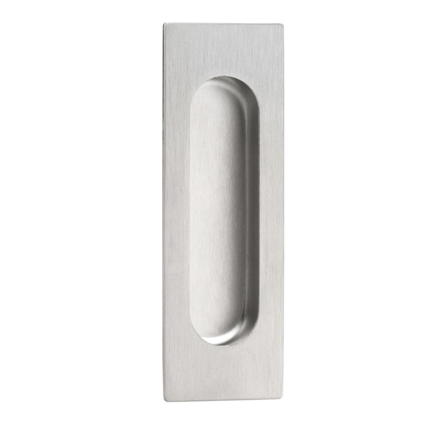 Lemaar Rectangle Oval Flush Pull Satin Stainless Steel | Bowens