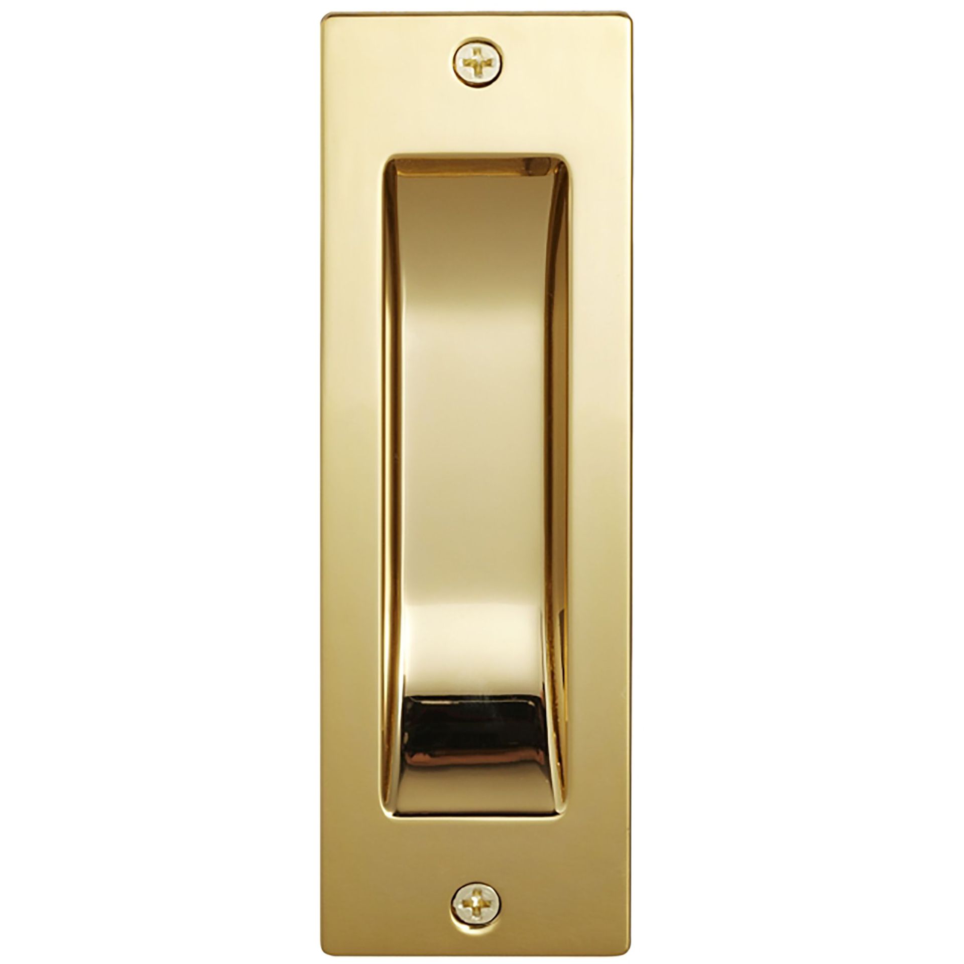 Gainsborough Rectangular Flush Pull Bright Goldtone | Bowens