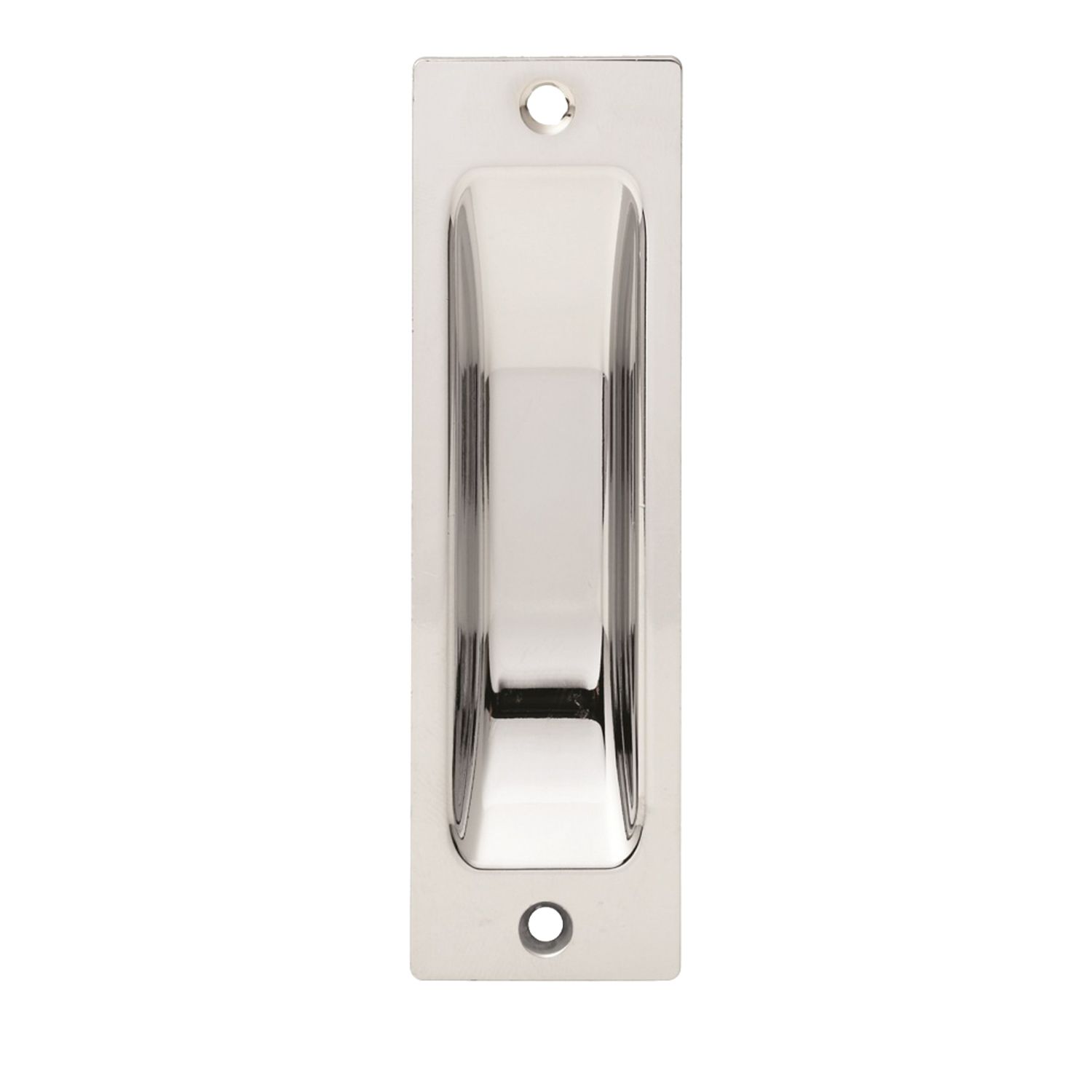 Lockwood Radius Flush Pull Satin Chrome Pearl | Bowens