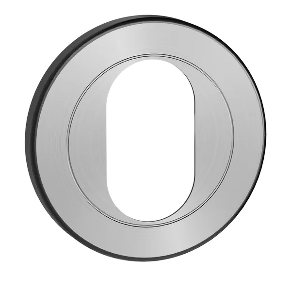 Polished Chrome Novas Frame B Round Rose Cylinder Escutcheon | Bowens