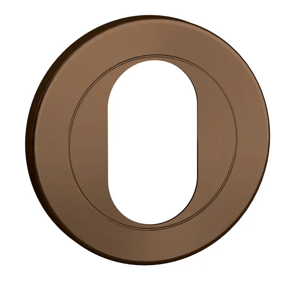 Satin Antique Bronze Frame B Round Rose Cylinder Escutcheon Novas | Bowens