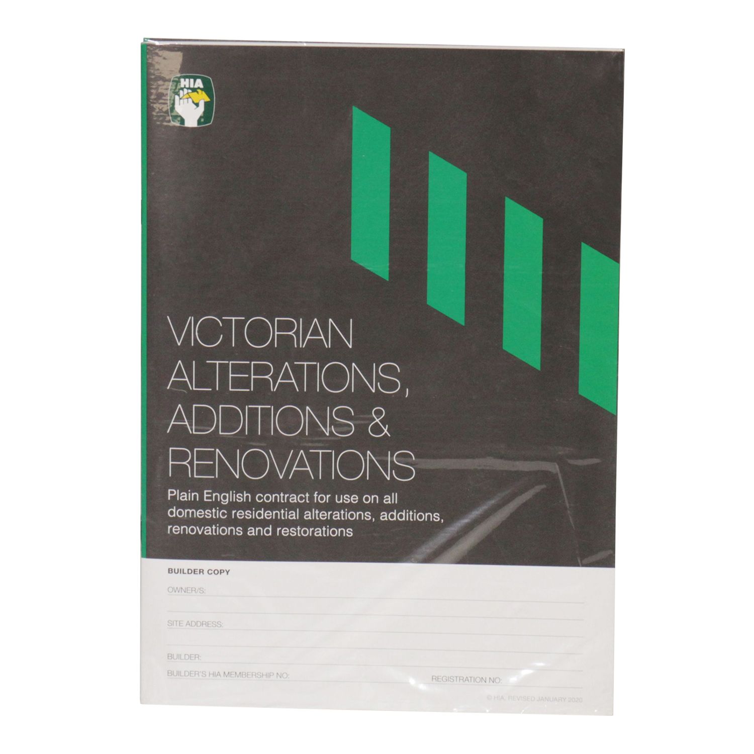 HIA Alterations, Additions & Renovations Contract | Bowens