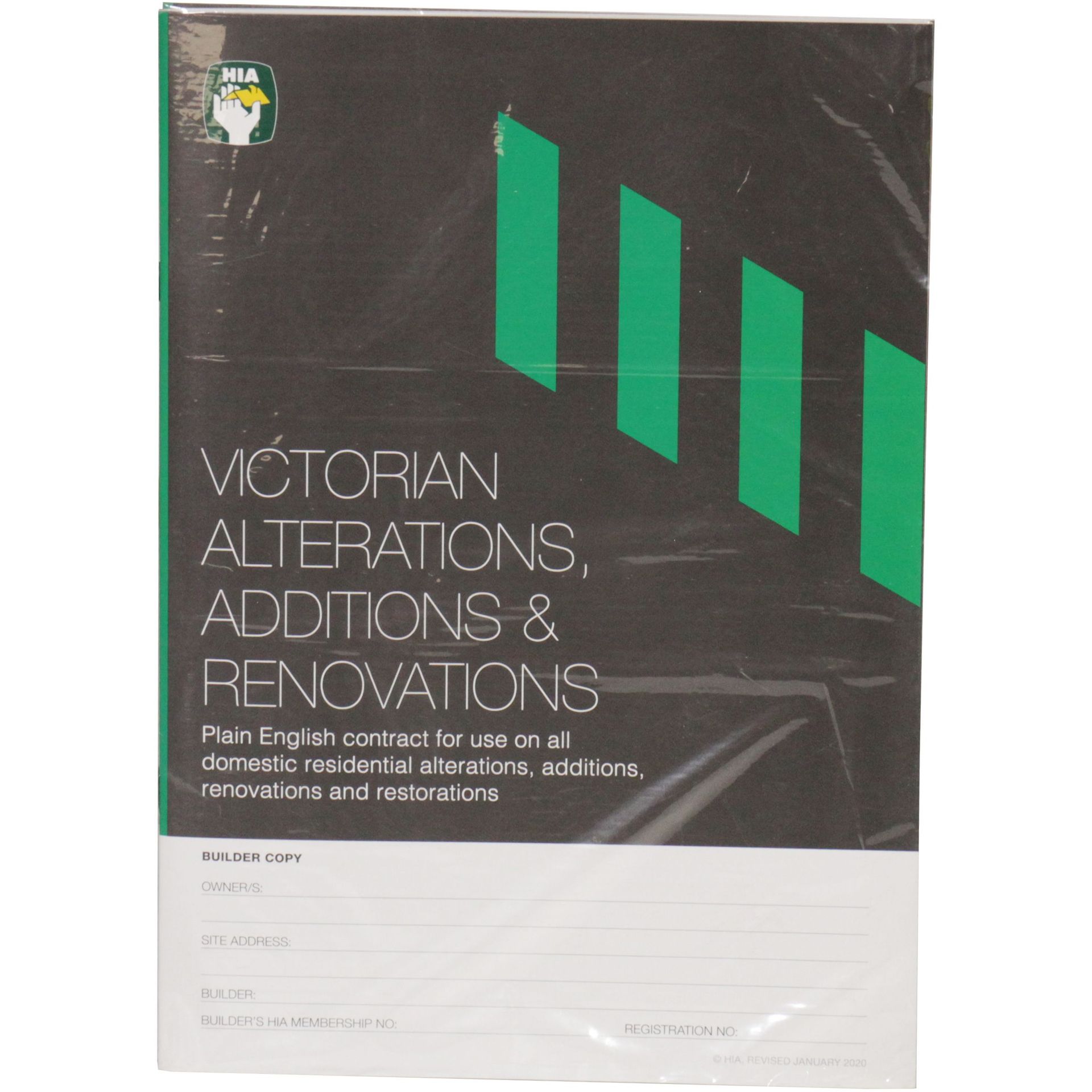 HIA Alterations Additions Renovations Contract Bowens
