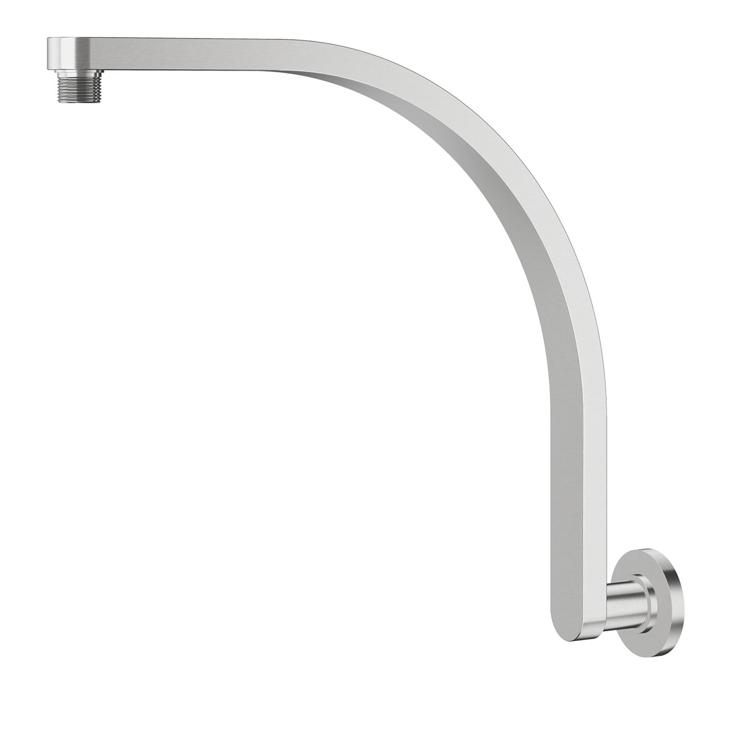 Interbath® Iris Round Shower Arm Brushed Nickel | Bowens