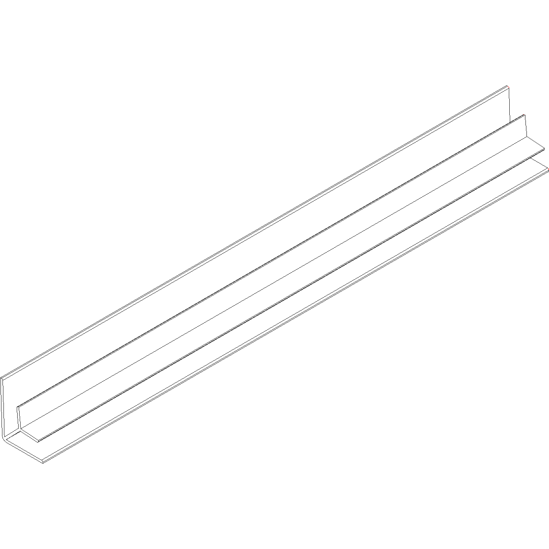 PVC Corner Mould Internal Angle White | Bowens