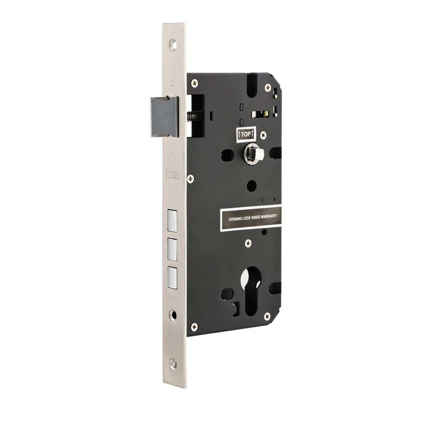 Lane Latching Mortise Lock Satin Stainless Steel | Bowens