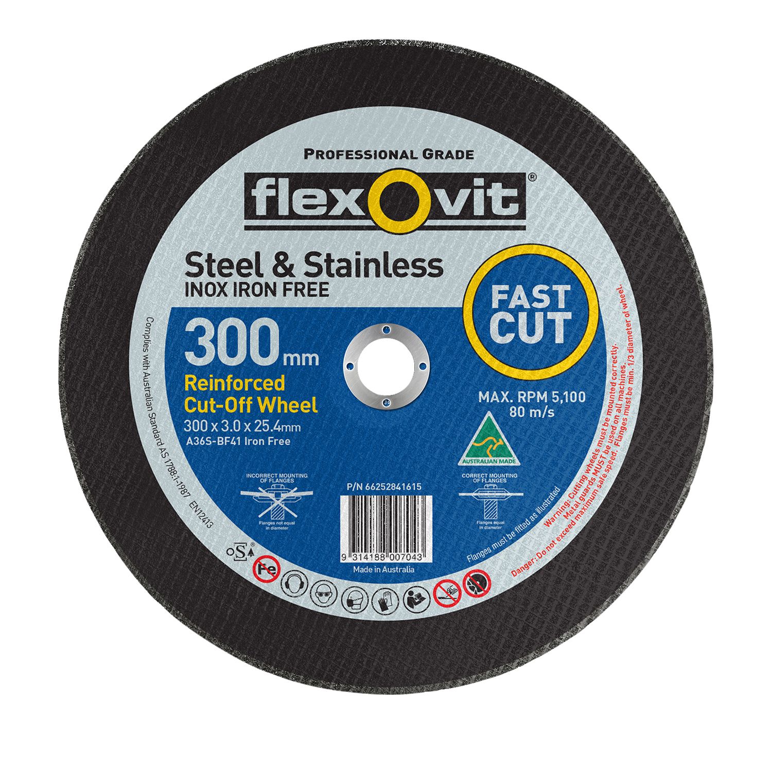 Flexovit® A36SB Metal Cut Off Wheel | Bowens