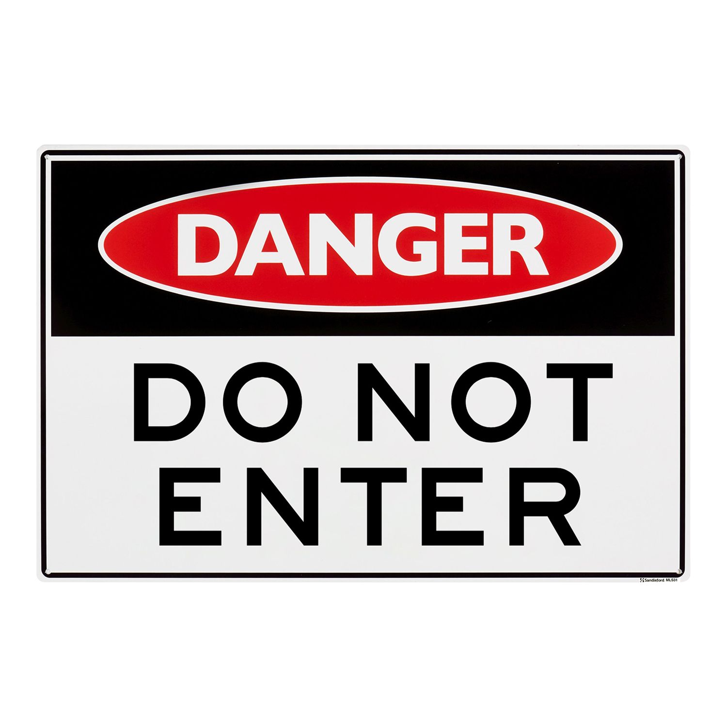 Polypropylene Danger Do Not Enter Safety Sign | Bowens