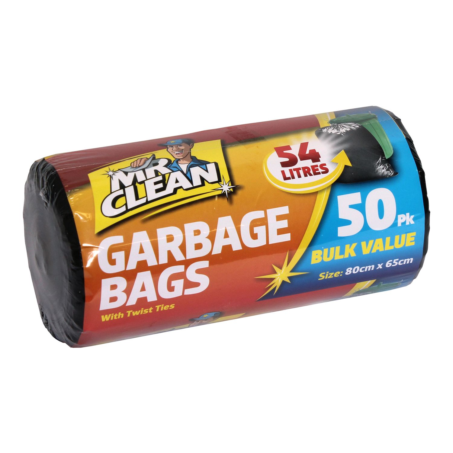 Mr Clean Garbage Bags Black | Bowens