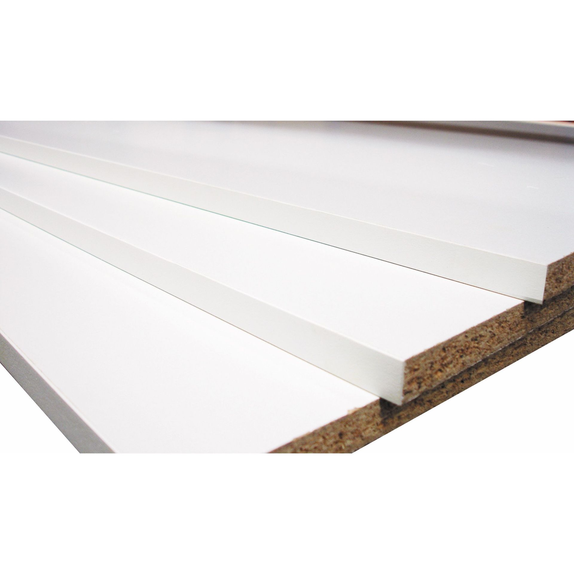 16mm Particleboard Project Panels White Melamine 1 PVC Edge | Bowens