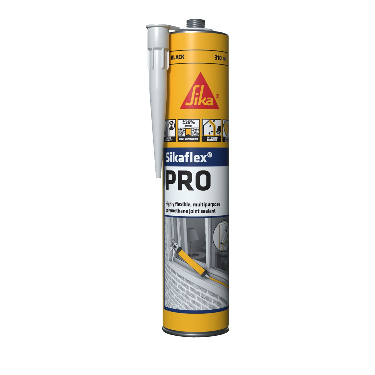 Sikaflex® Pro Multipurpose Polyurethane Sealant Black Cartridge | Bowens
