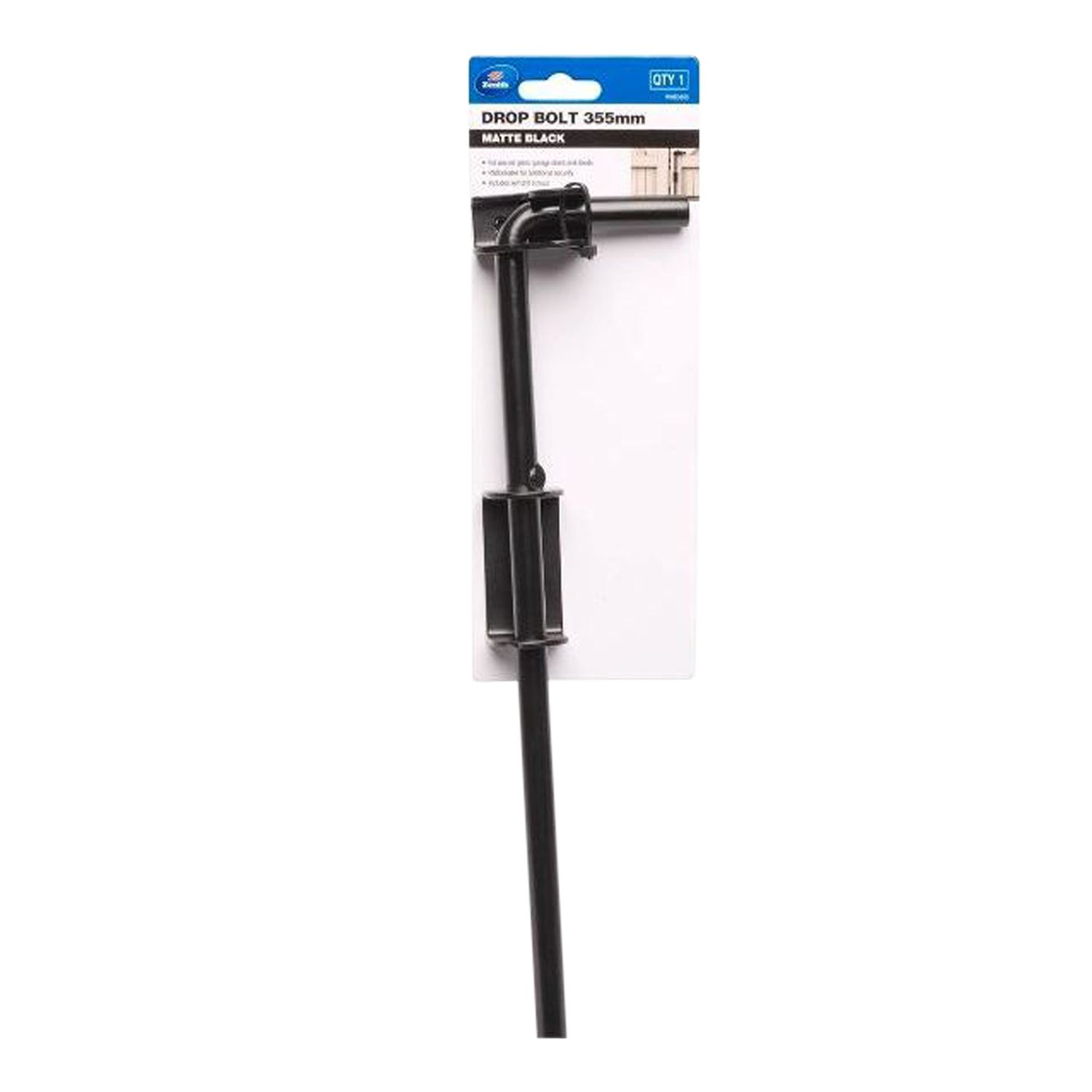 Zenith® Gate Drop Bolt Matt Black | Bowens