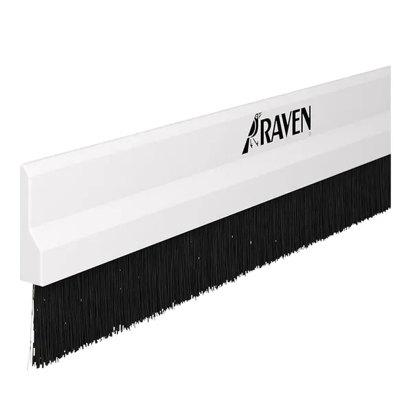 Raven Brush Strip Door and Window Seal White | Bowens