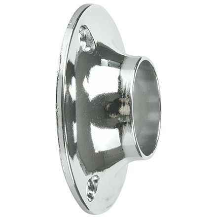 Romak Round Base Flange Chrome Plated | Bowens