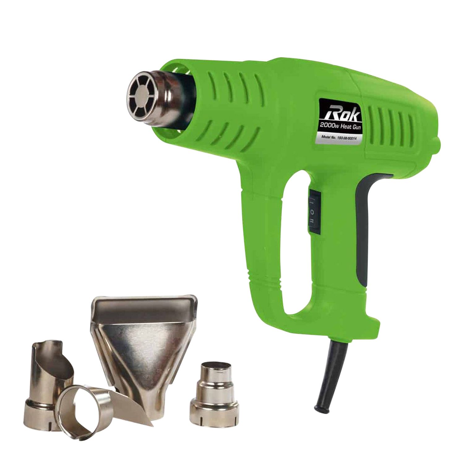 Rok® 2000W Heat Gun Kit with 4 Nozzles | Bowens