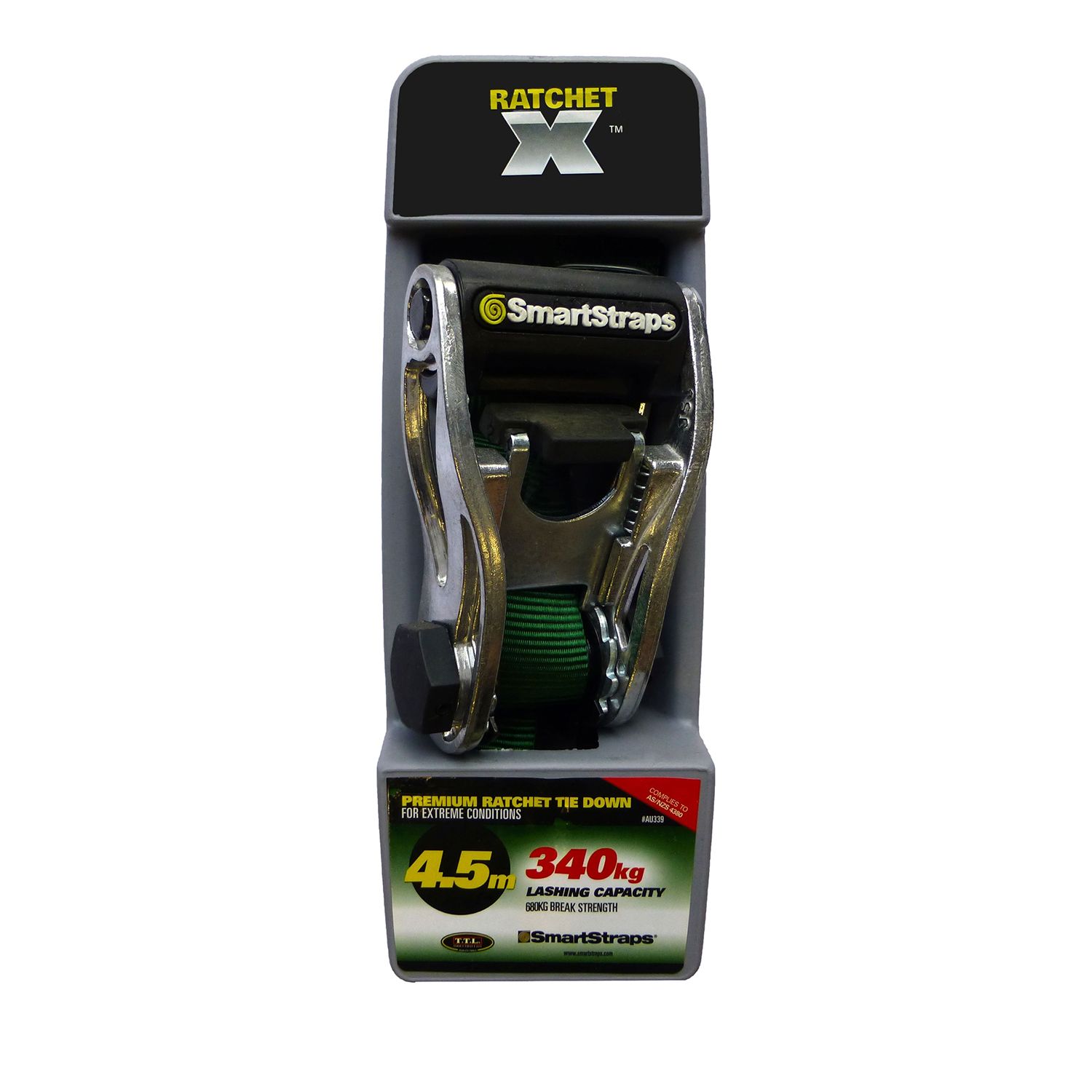 SmartStraps® 14' Ratchet-X™ Tie Down Green | Bowens