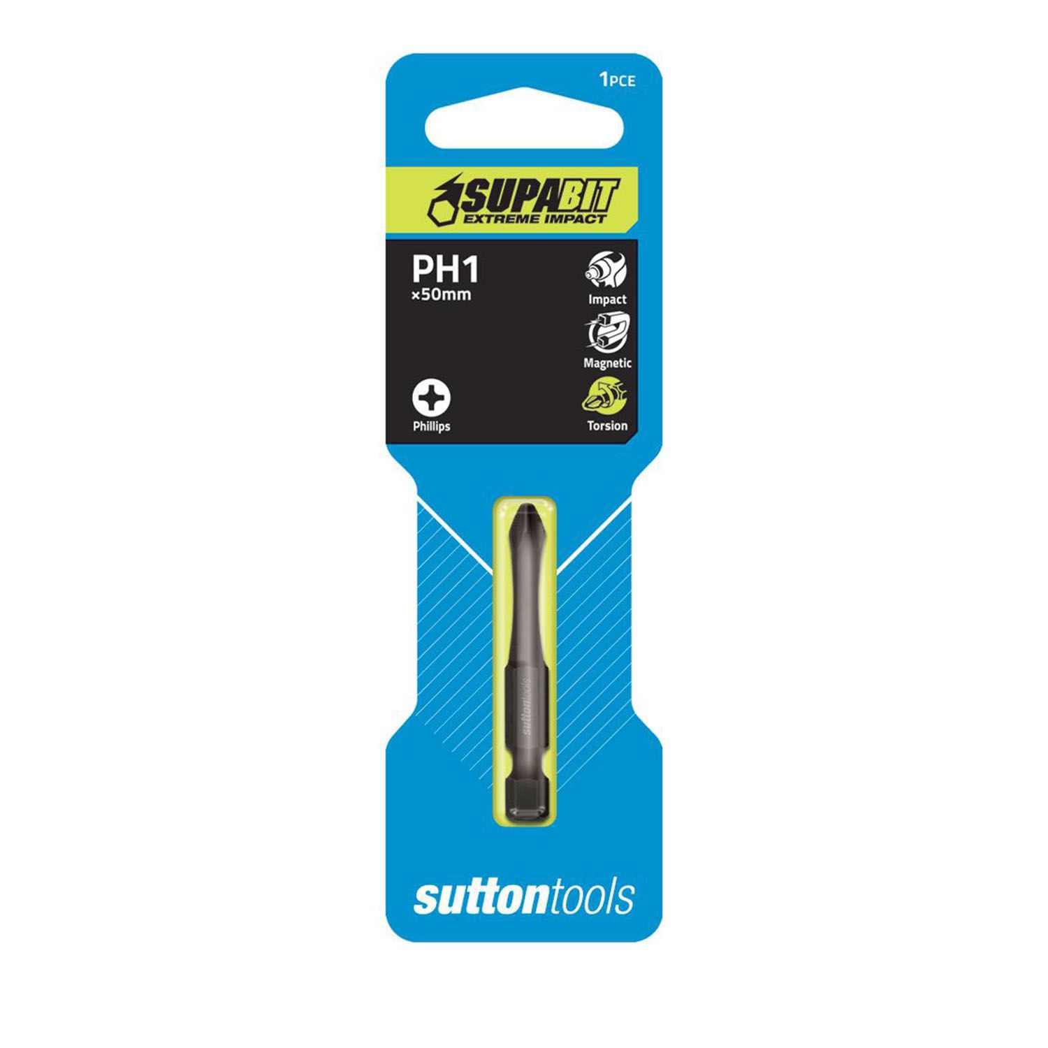 Sutton Tools Supabit Phillips Impact Screwdriver Power Bit | Bowens