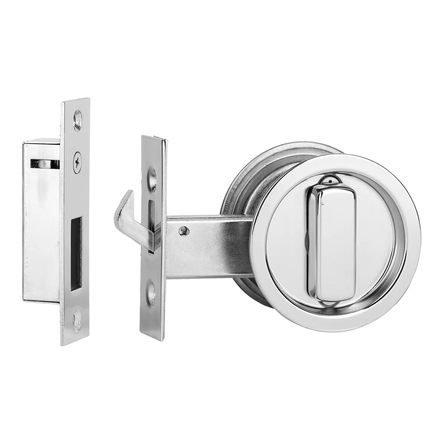 Novas Cavity Sliding Door Set Satin Stainless Steel | Bowens