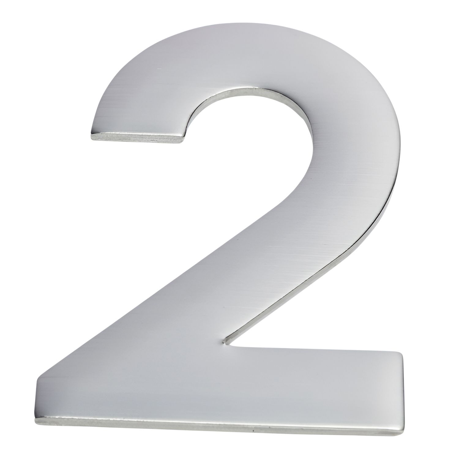 Sandleford Suburban Self Adhesive Numeral Stainless Steel | Bowens