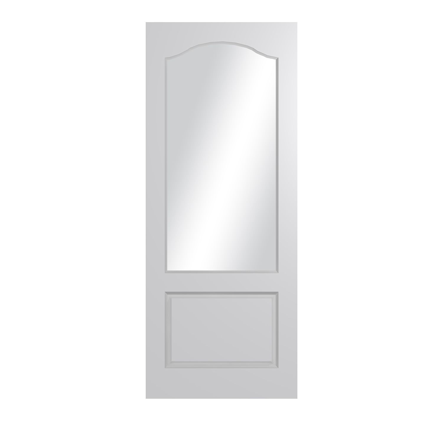 Hume Smartrobe Door Primed Arch Mirror | Bowens